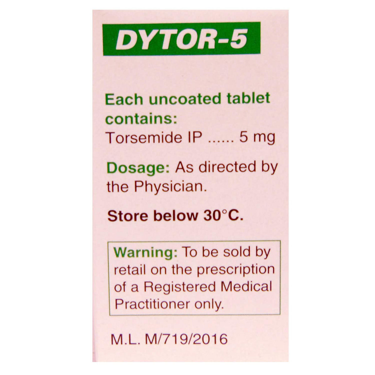 Dytor-5 Tablet | Uses, Side Effects, Price | Apollo Pharmacy