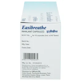 Buy Easibreathe Inhalant Capsule | 19 Minutes Delivery | Apollo Pharmacy