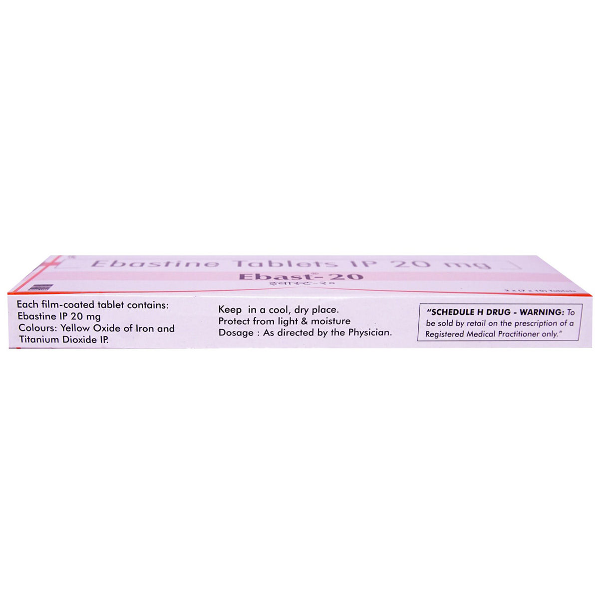 Ebast 20 Tablet 10's Price, Uses, Side Effects, Composition - Apollo Pharmacy