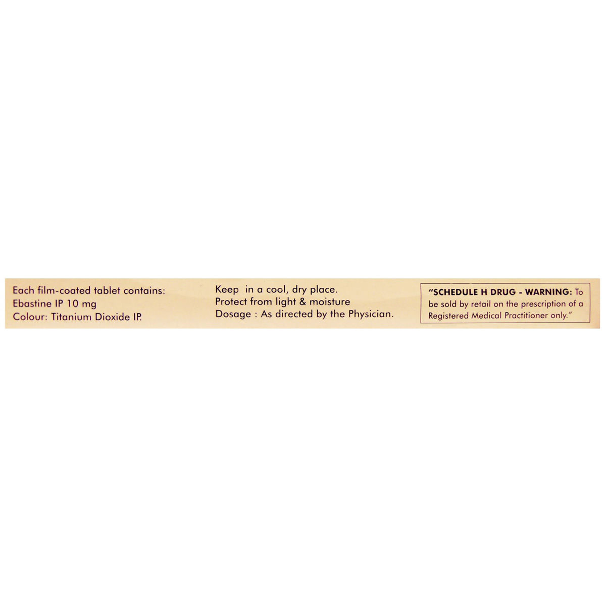 Ebast Tablet 10's Price, Uses, Side Effects, Composition - Apollo Pharmacy