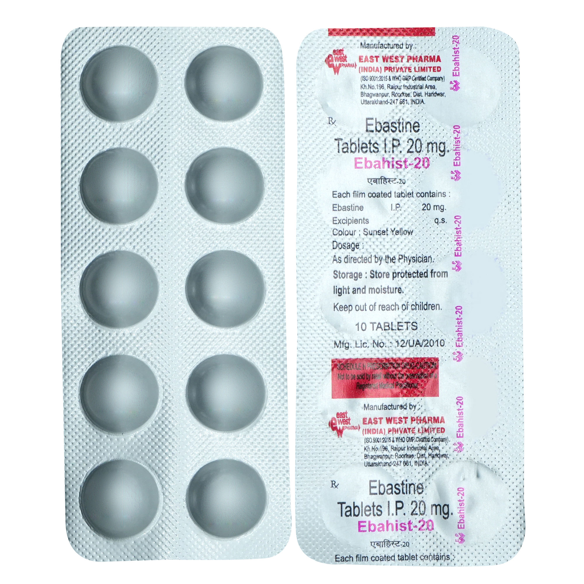 EBAHIST 20MG TABLET | Uses, Side Effects, Price | Apollo Pharmacy