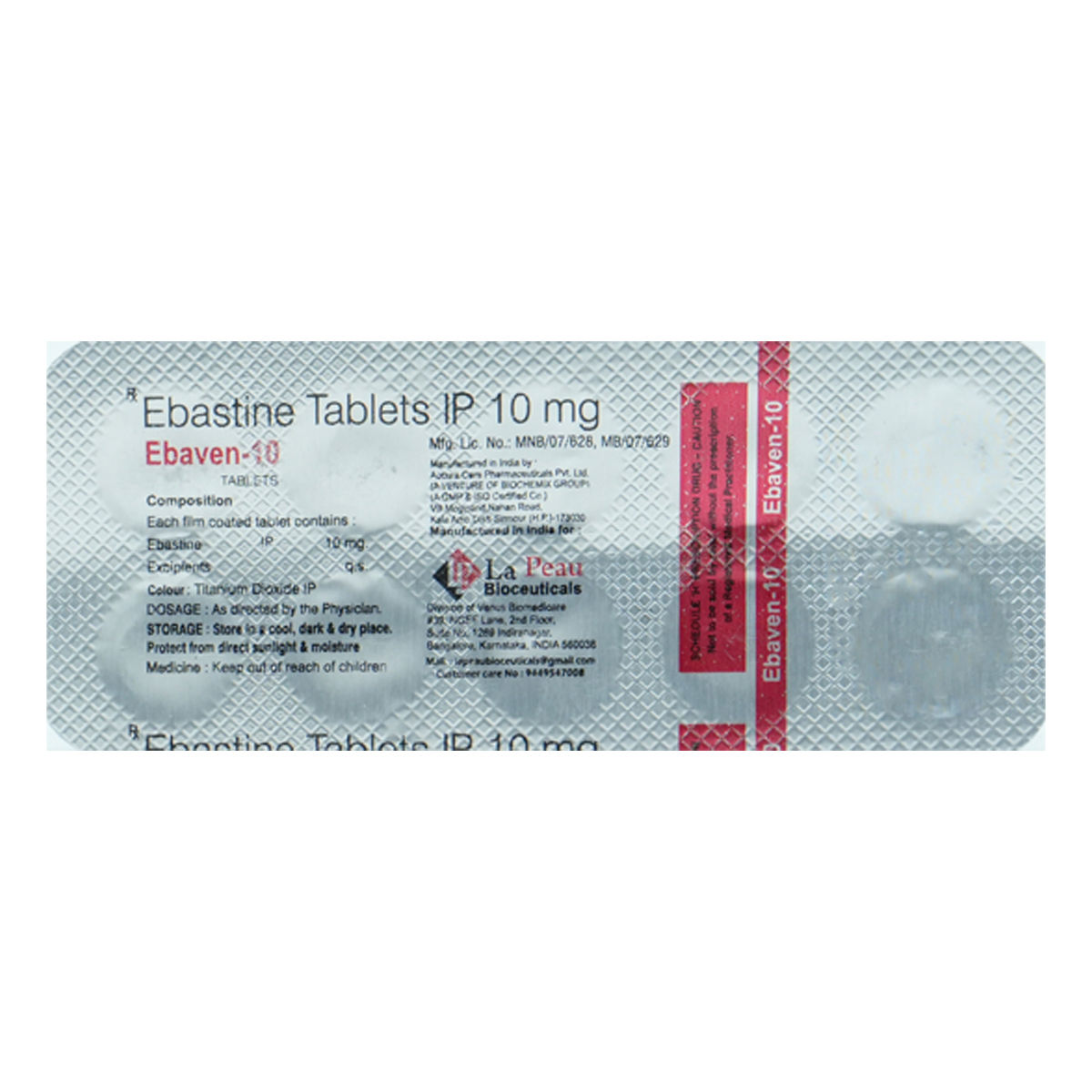 Ebaven-10 Tablet | Uses, Side Effects, Price | Apollo Pharmacy