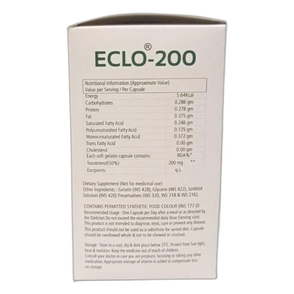 Eclo-200 Softgel Capsule 10's Price, Uses, Side Effects, Composition ...