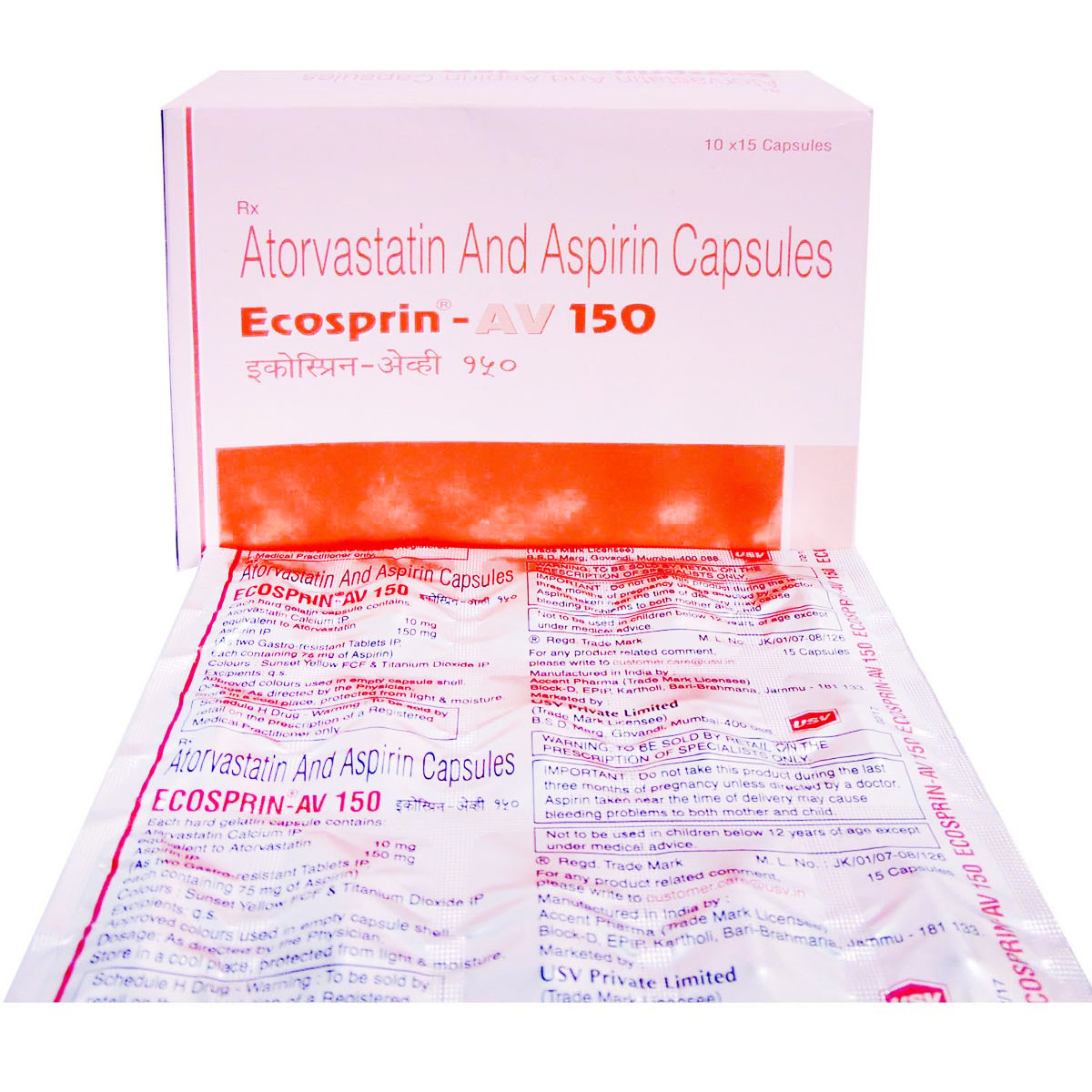 Ecosprin AV 150 Capsule | Uses, Side Effects, Price | Apollo Pharmacy