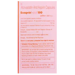 Ecosprin AV 150 Capsule | Uses, Side Effects, Price | Apollo Pharmacy