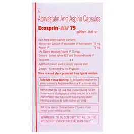 Ecosprin-AV 75 Capsule | Uses, Side Effects, Price | Apollo Pharmacy