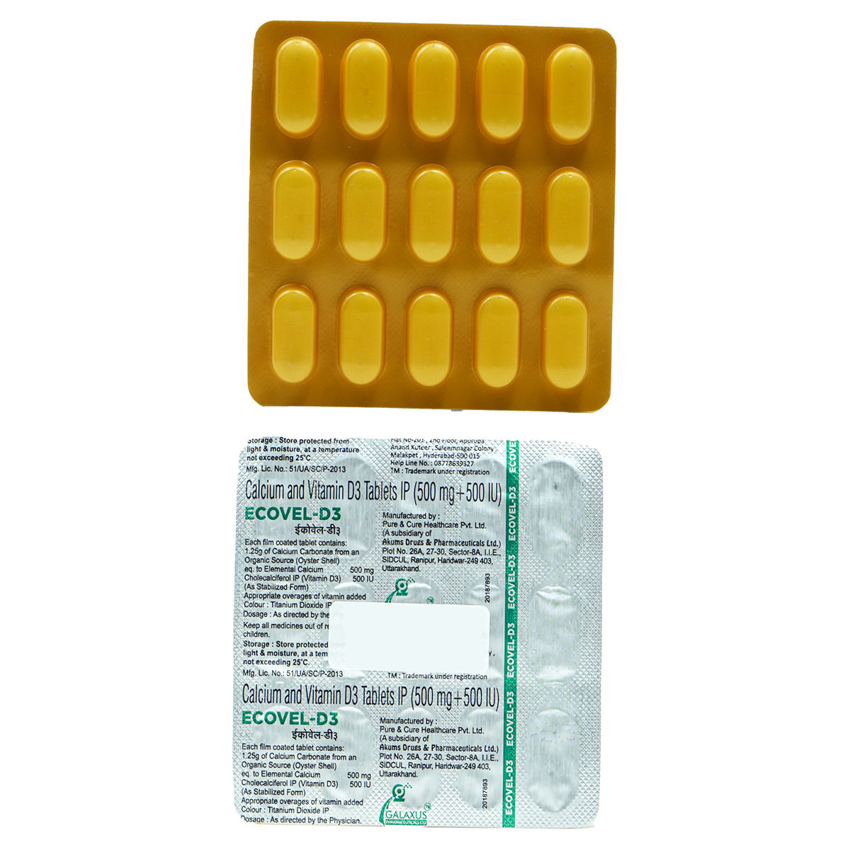 Ecovel-D3 Tablet | Uses, Side Effects, Price | Apollo Pharmacy