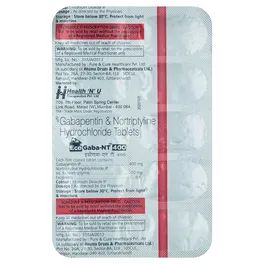 Eco Gaba-NT 400 Tablet | Uses, Side Effects, Price | Apollo Pharmacy