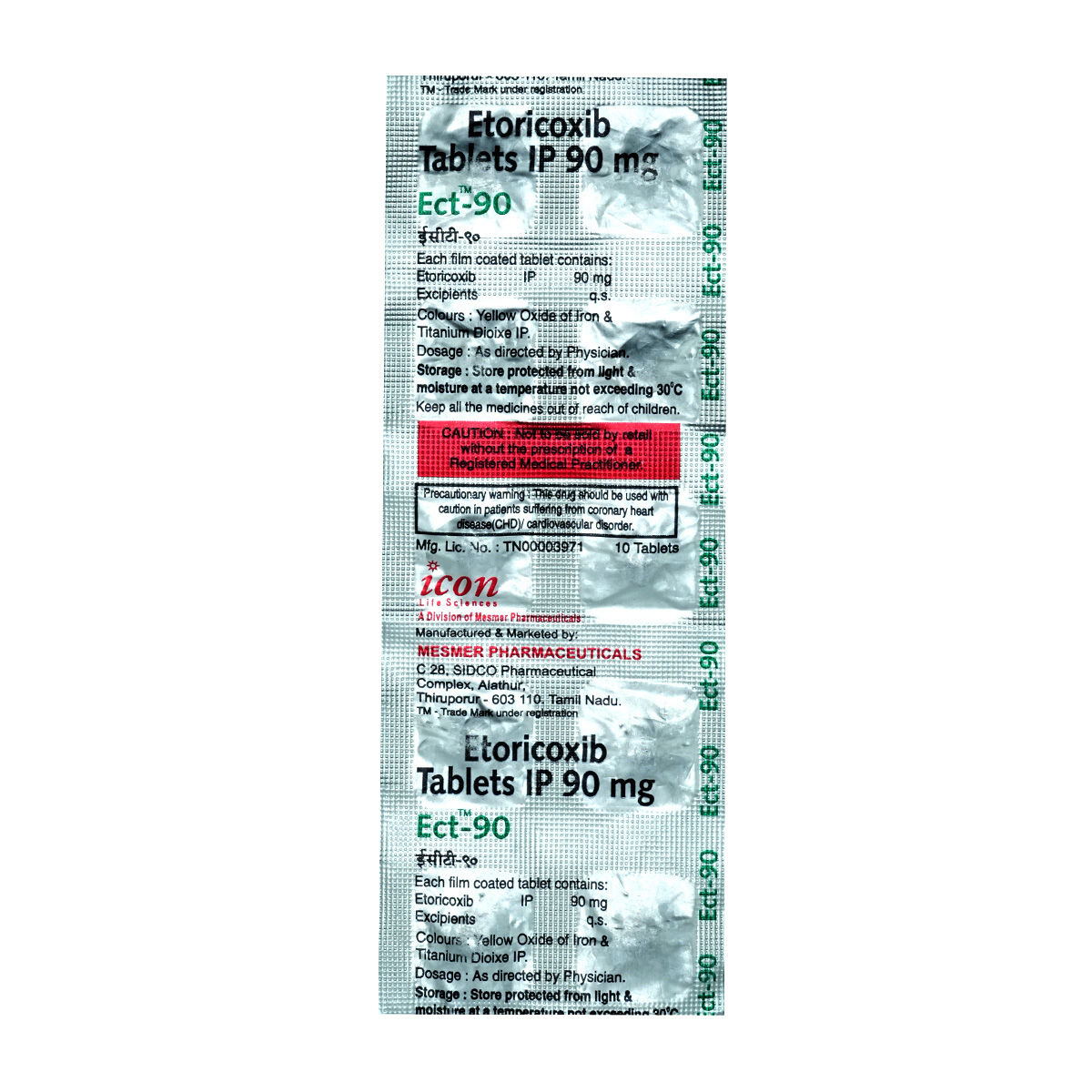 Ect 90 mg Tablet | Uses, Side Effects, Price | Apollo Pharmacy