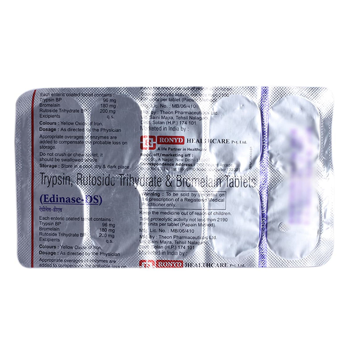 Edinase DS Tablet | Uses, Side Effects, Price | Apollo Pharmacy