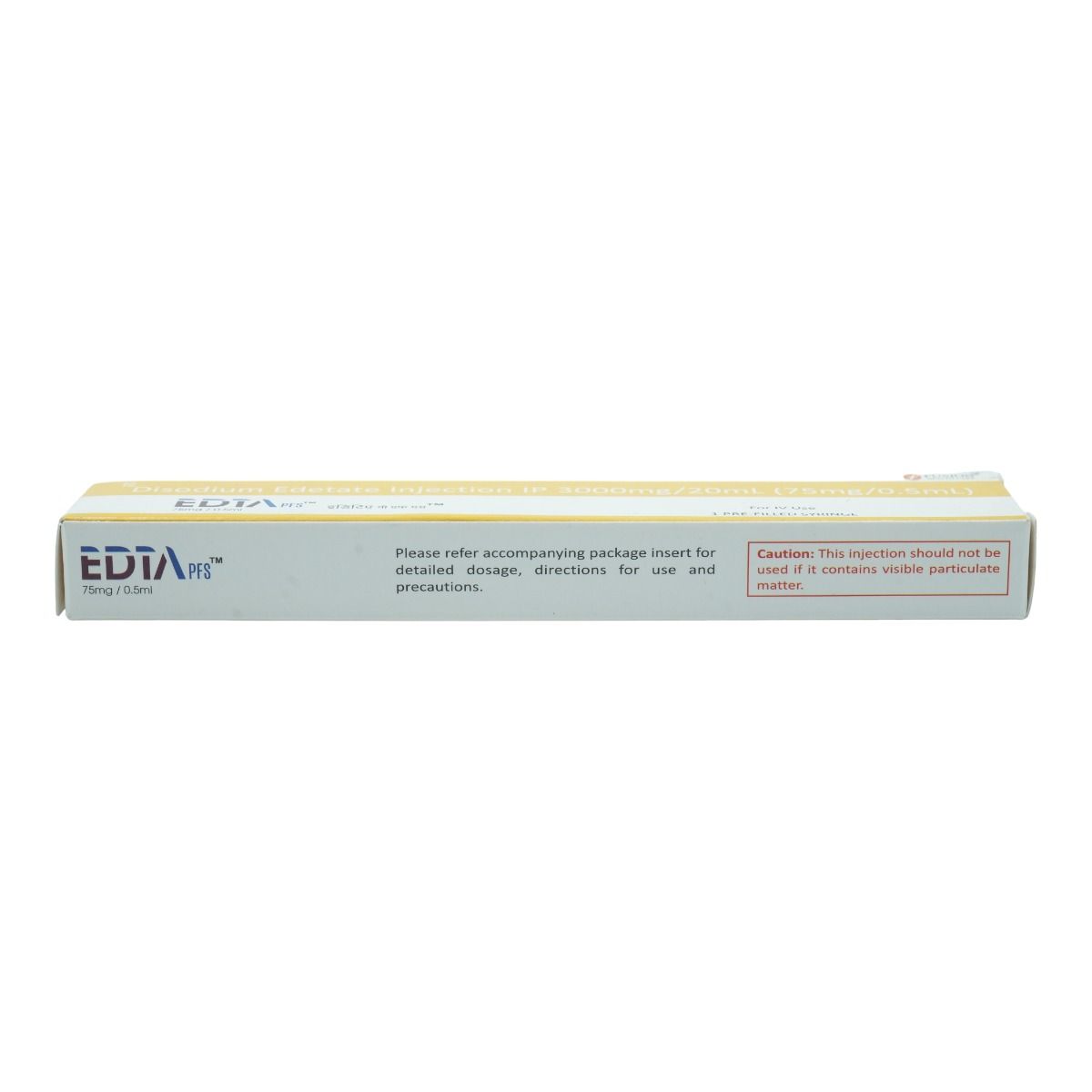 Edta PFA 75 mg Injection 0.5 ml Price, Uses, Side Effects, Composition ...