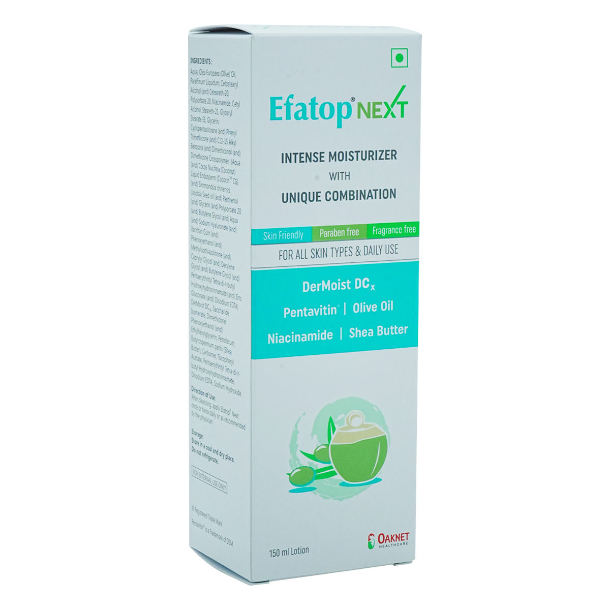 Efatop Next Intense Moisturizer Lotion 150 ml Price, Uses, Side Effects ...