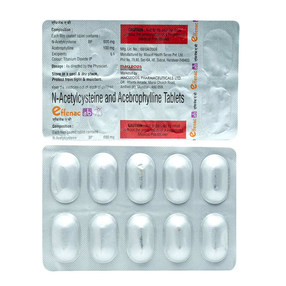 Effenac AB Tablet 10's Price, Uses, Side Effects, Composition - Apollo ...