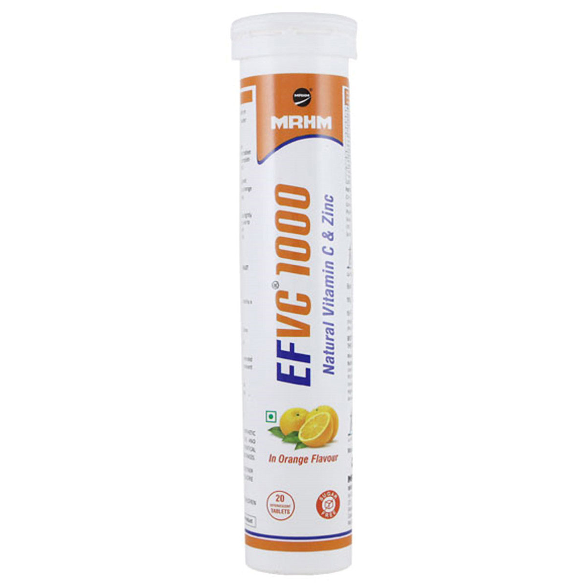 Buy EFVC 1000 Sugar Free Orange Effervescent Tablet | 19 Minutes ...