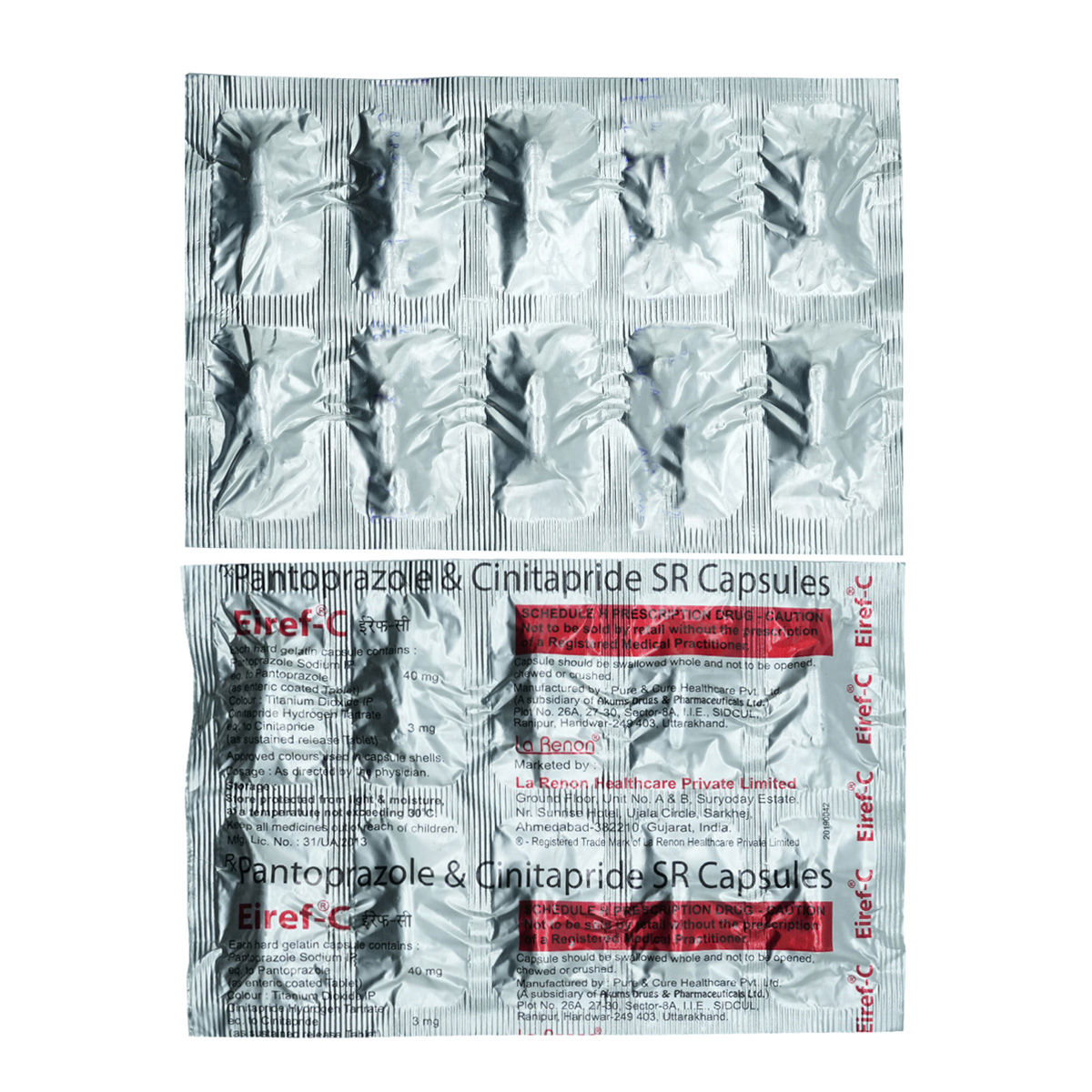 Eiref-C 40/3 Cap 10'S Price, Uses, Side Effects, Composition - Apollo ...