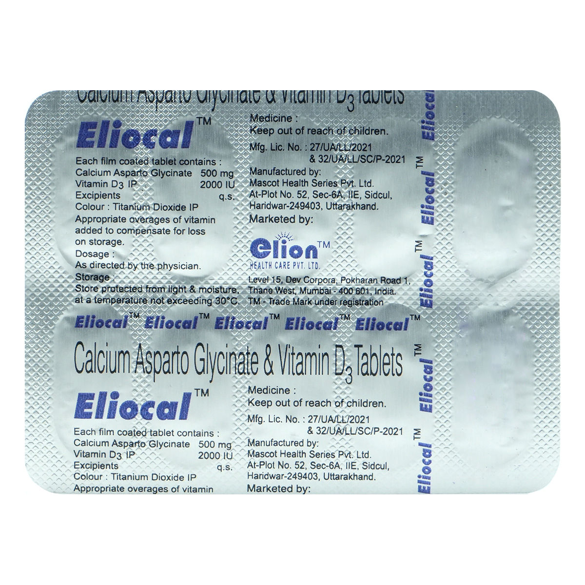 Eliocal Tablet 10's Price, Uses, Side Effects, Composition - Apollo ...