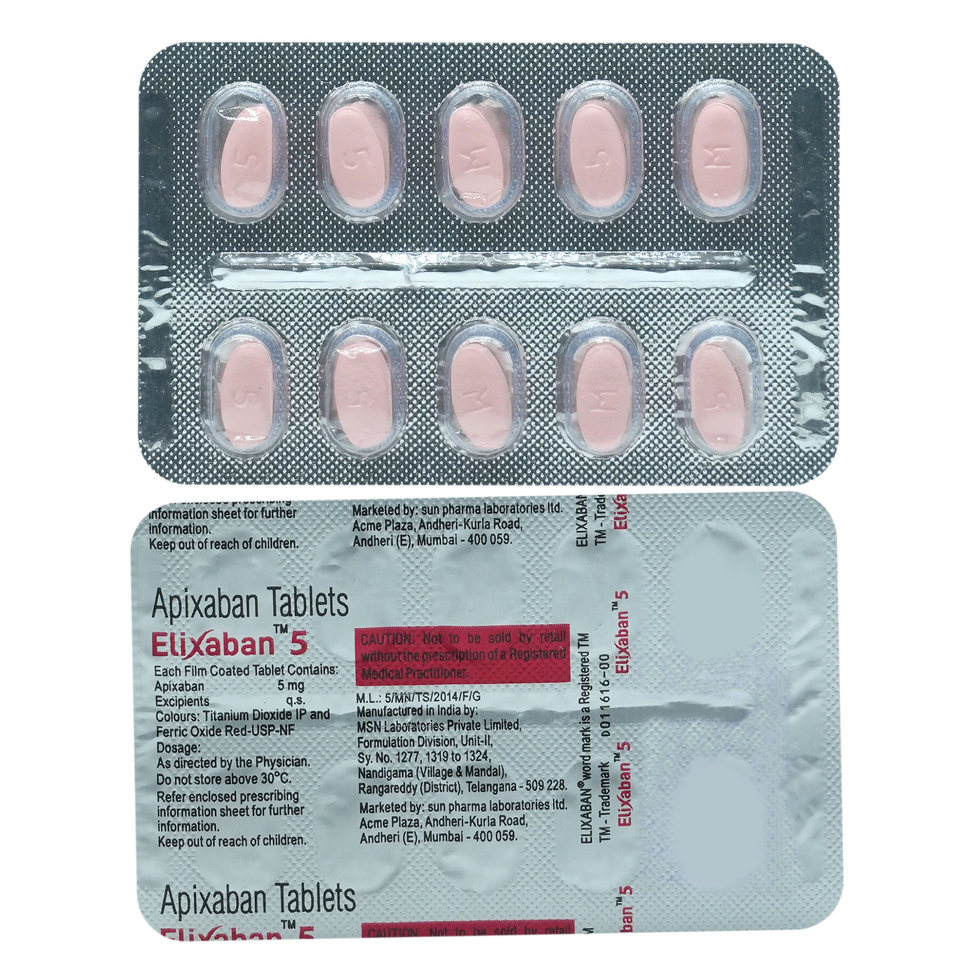 Elixaban 5 Tablet | Uses, Side Effects, Price | Apollo Pharmacy