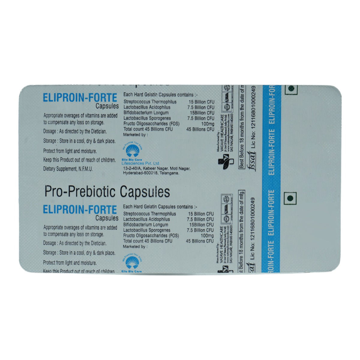 Buy Eliproin-Forte Capsule | 19 Minutes Delivery | Apollo Pharmacy