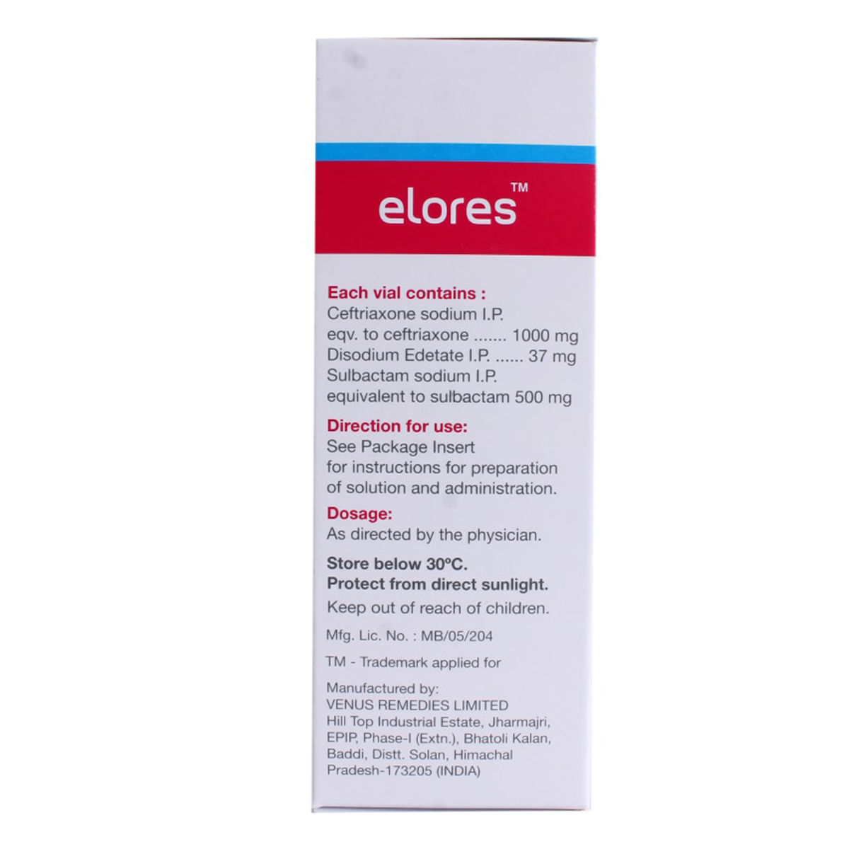 Elores 1.5gm Injection Price, Uses, Side Effects, Composition - Apollo ...