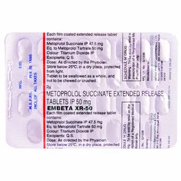 Embeta XR-50 Tablet | Uses, Side Effects, Price | Apollo Pharmacy