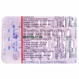 Embeta XR-25 Tablet | Uses, Side Effects, Price | Apollo Pharmacy