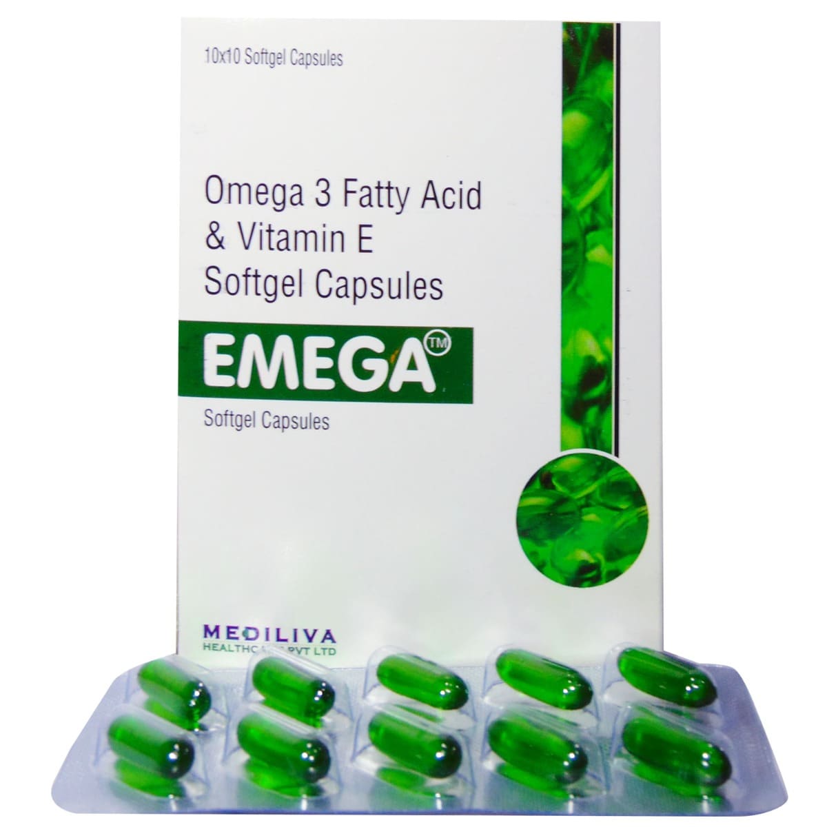 Emega Softgel Capsule 10's Price, Uses, Side Effects, Composition ...