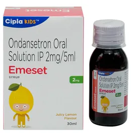 Emeset 2 mg Juicy Lemon Flavour Syrup | Uses, Side Effects, Price ...