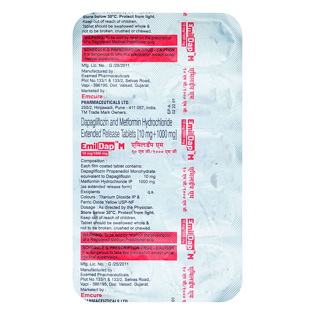 Emildap M 10/1000 mg Tablet | Uses, Side Effects, Price | Apollo Pharmacy