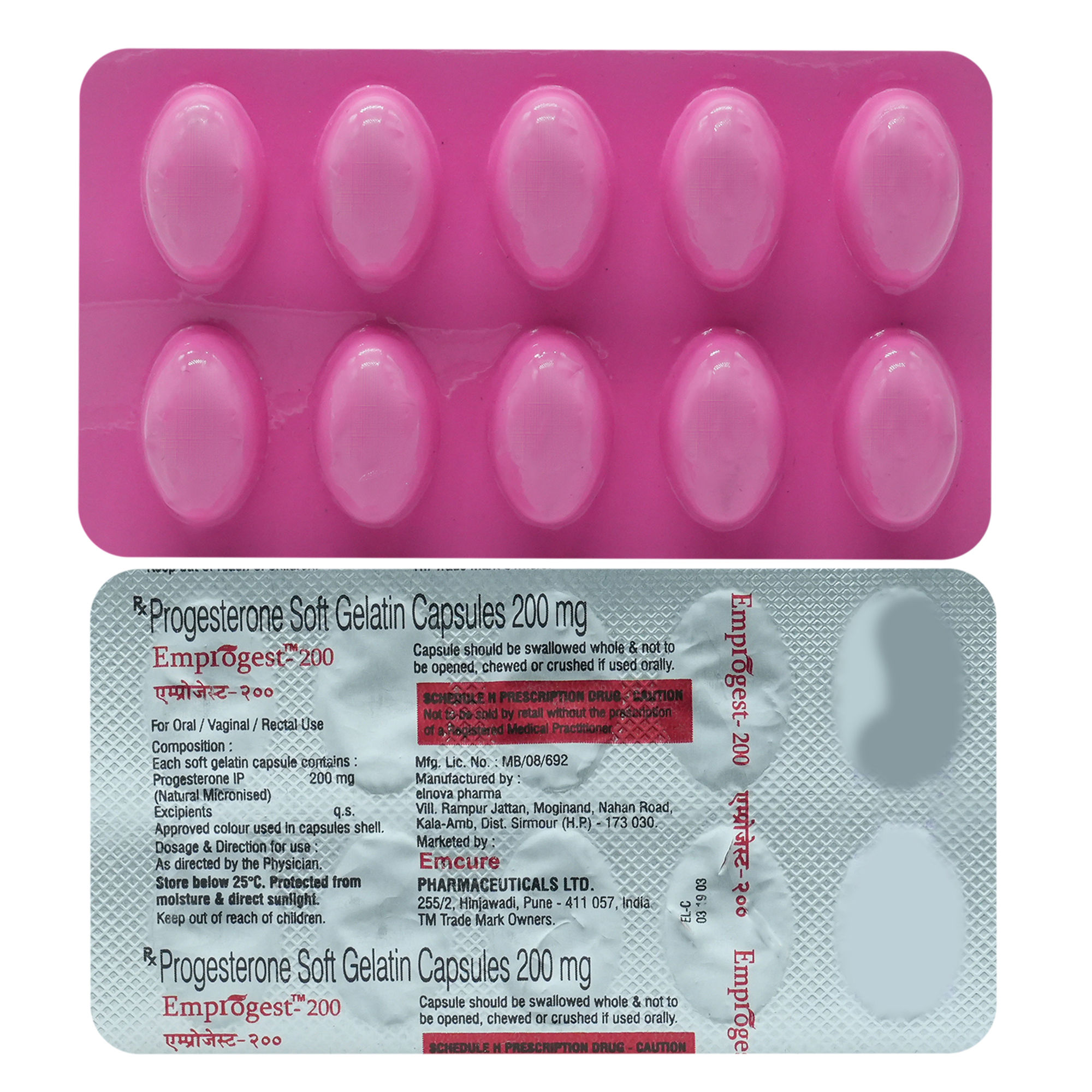 Emprogest 200 Softgel Capsule | Uses, Side Effects, Price | Apollo Pharmacy
