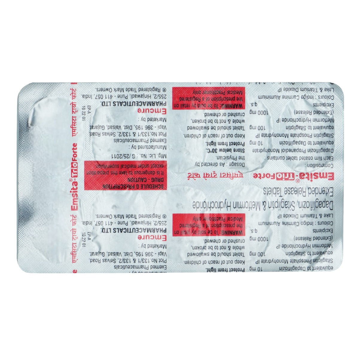 Emsita-Trio Forte Tablet 10's Price, Uses, Side Effects, Composition ...