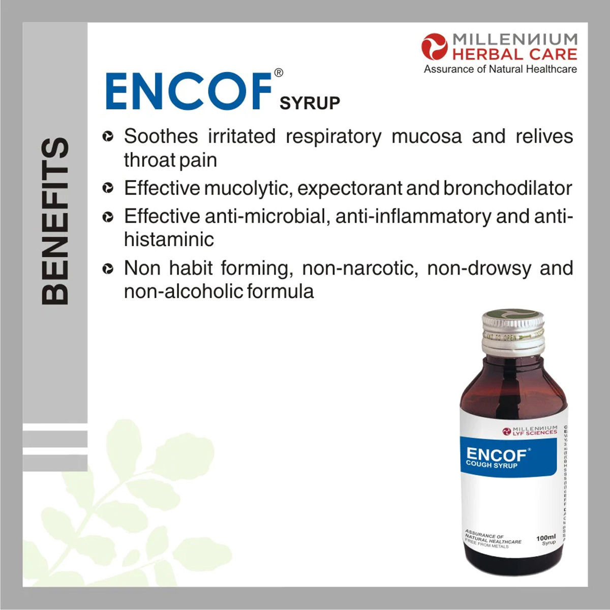 Encof Cough Syrup, 100 ml Price, Uses, Side Effects, Composition ...