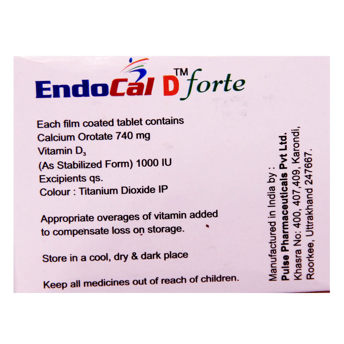 Endocal D Forte Tablet 10's Price, Uses, Side Effects, Composition ...