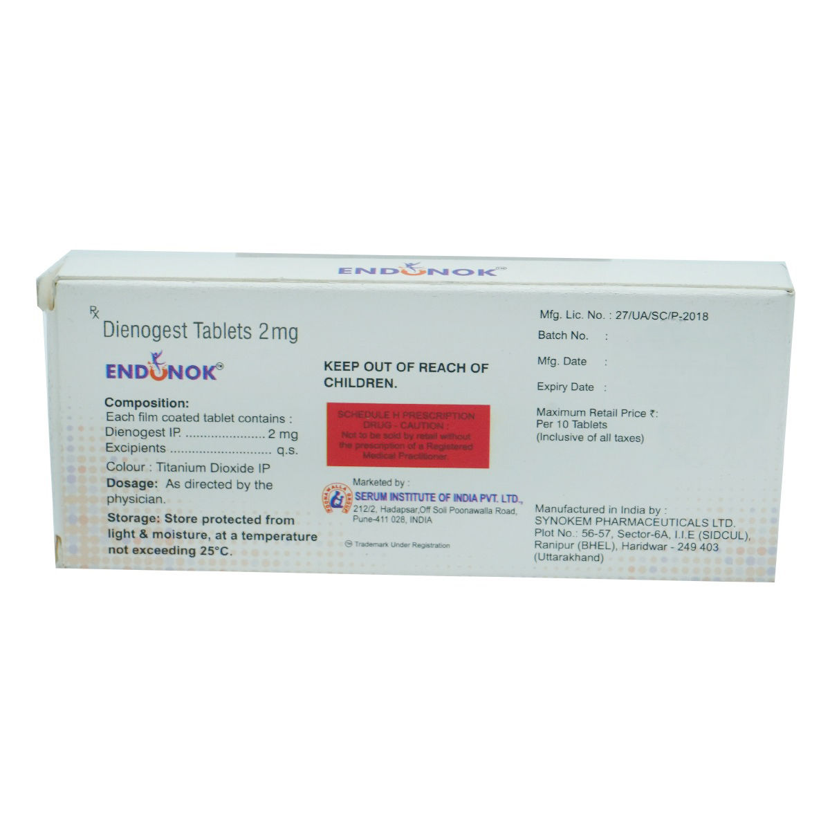 Endonok Tablet 10's Price, Uses, Side Effects, Composition - Apollo ...