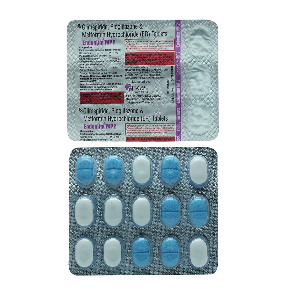 Endoglim MP2 Tablet 15's Price, Uses, Side Effects, Composition ...