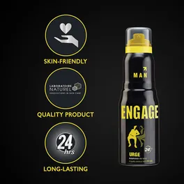 Buy Engage Urge Deodorant Body Spray for Men, 150 ml | 19 Minutes ...
