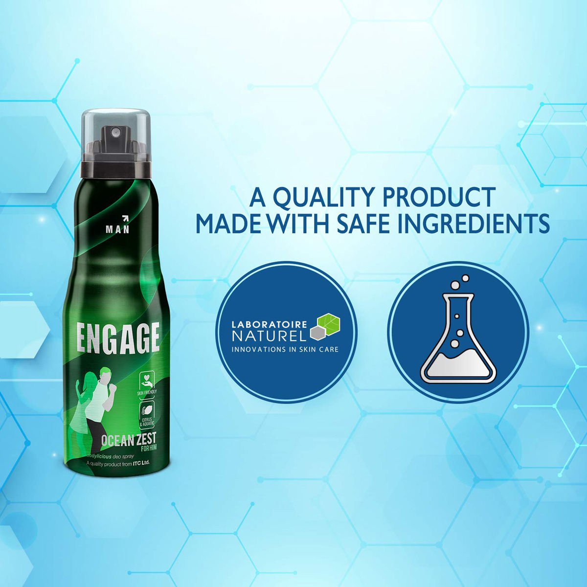 Engage Ocean Zest Bodylicious Deo Spray for Men, 150 ml Price, Uses ...