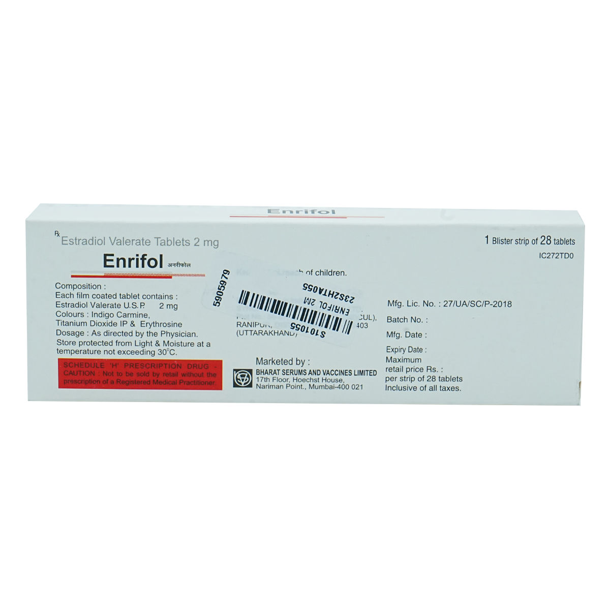 ENRIFOL 2MG TABLET Price, Uses, Side Effects, Composition - Apollo Pharmacy