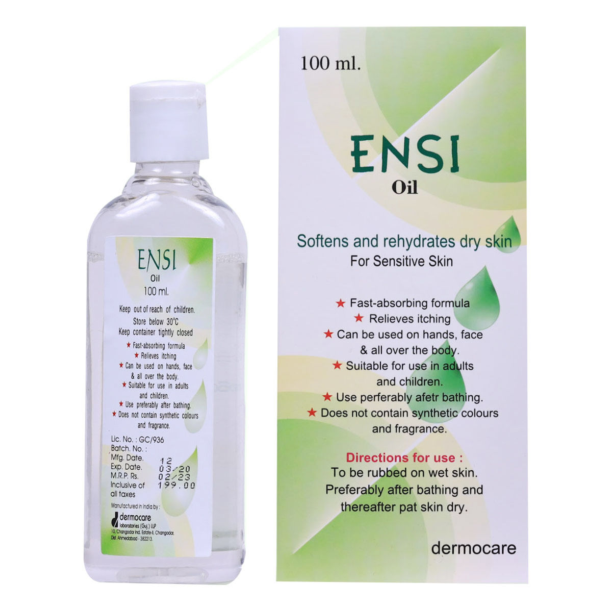 Ensi Oil 100 ml Price, Uses, Side Effects, Composition - Apollo Pharmacy