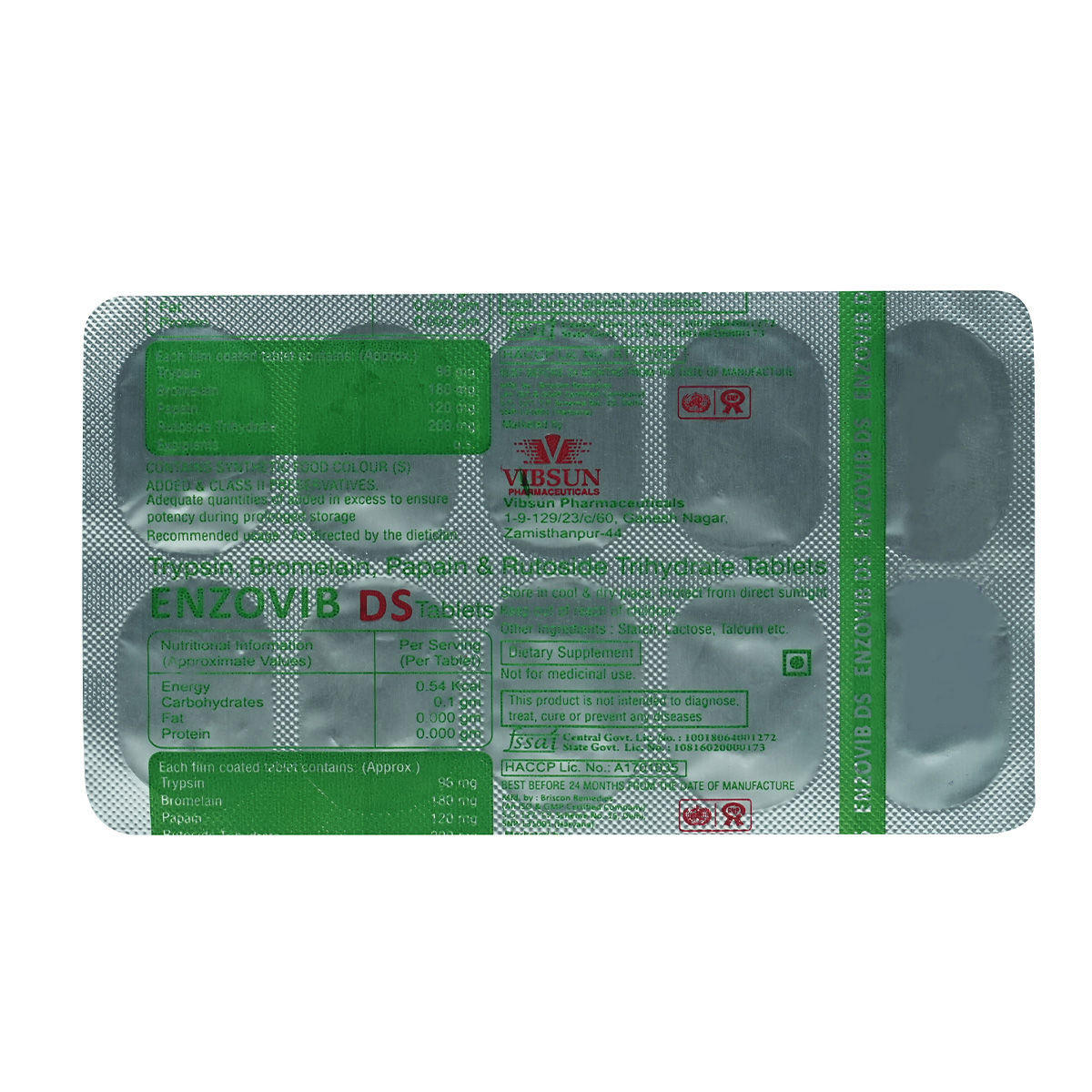 Enzovib DS Tablet | Uses, Side Effects, Price | Apollo Pharmacy