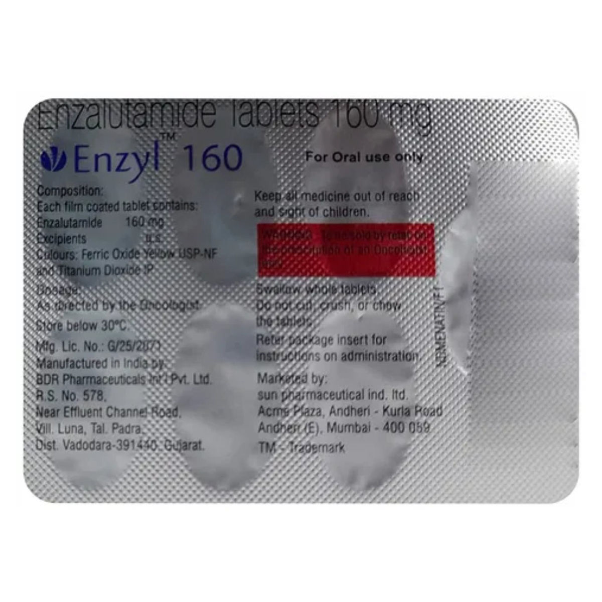 Enzyl 160 Tablet | Uses, Side Effects, Price | Apollo Pharmacy