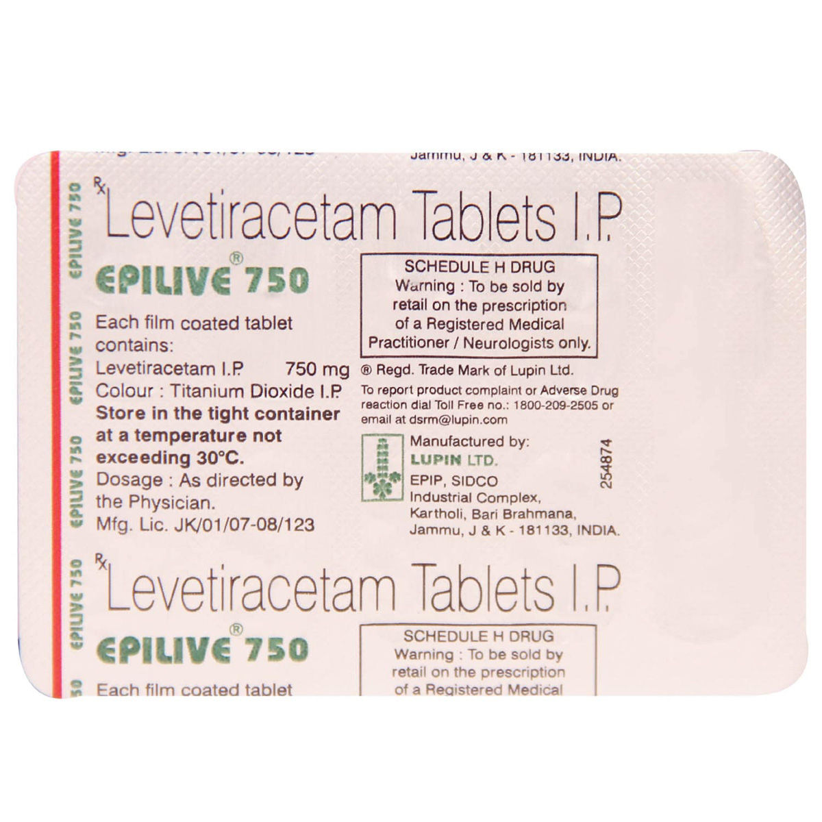 Epilive 750 Tablet 10's Price, Uses, Side Effects, Composition - Apollo ...
