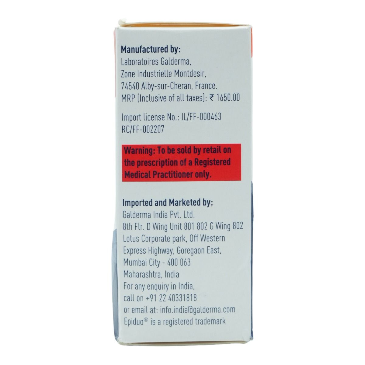 Epiduo Forte Gel | Uses, Side Effects, Price | Apollo Pharmacy