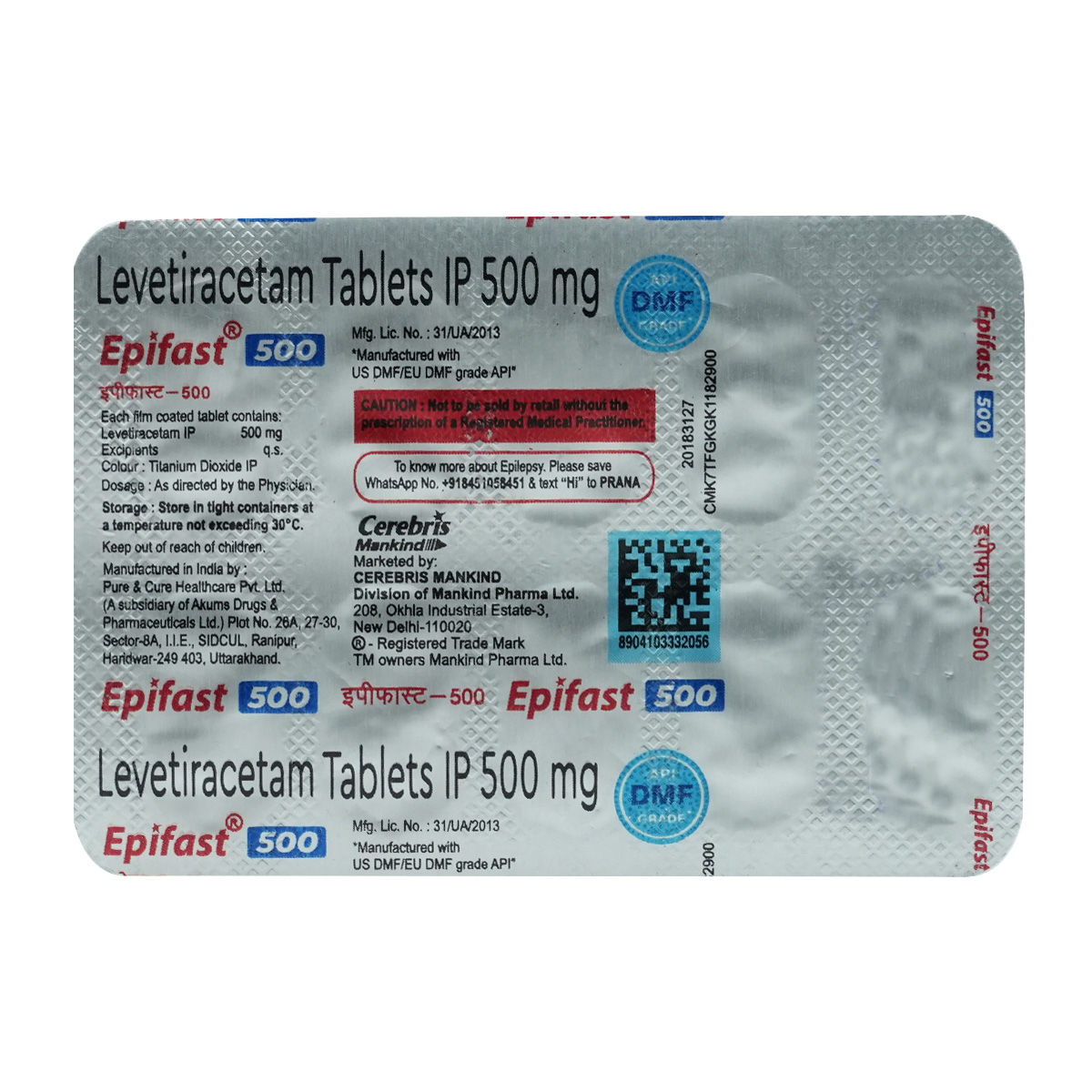Epifast 500 Tablet | Uses, Side Effects, Price | Apollo Pharmacy