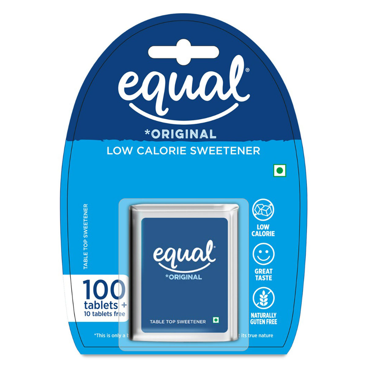 Buy Equal Original Low Calorie Sweetener, 100 Tablets (Free 10 Tablets ...