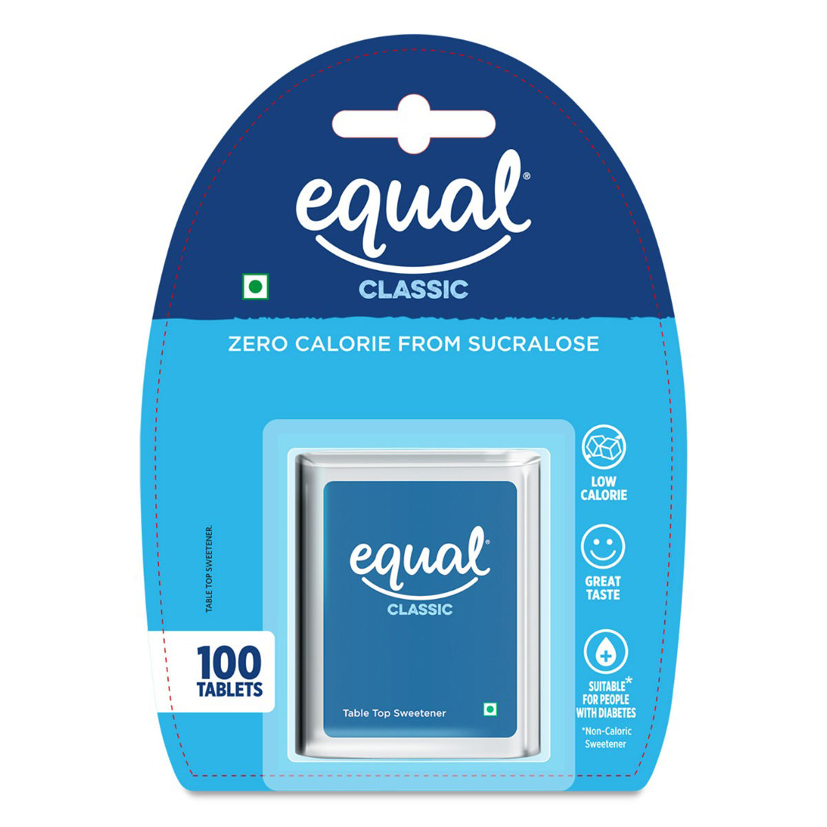 Buy Equal Classic Zero Calorie Sweetener, 100 Tablets | 19 Minutes ...