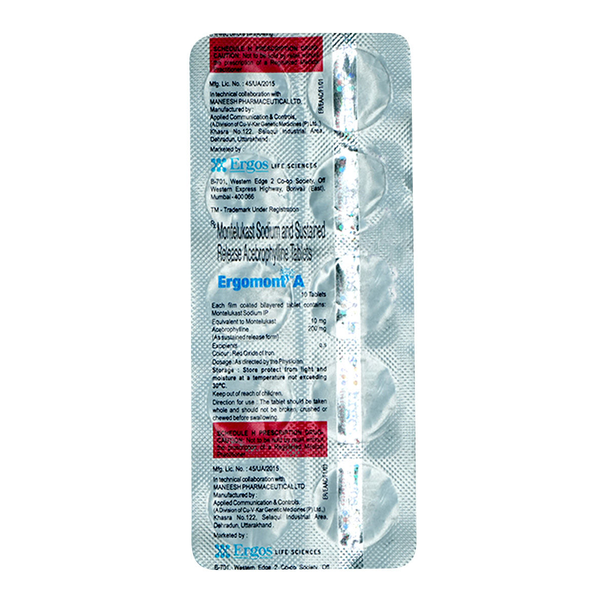 Ergomont A Tablet 10's Price, Uses, Side Effects, Composition - Apollo ...