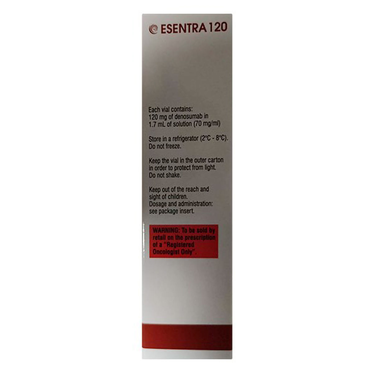 Esentra 120 mg Injection | Uses, Side Effects, Price | Apollo Pharmacy