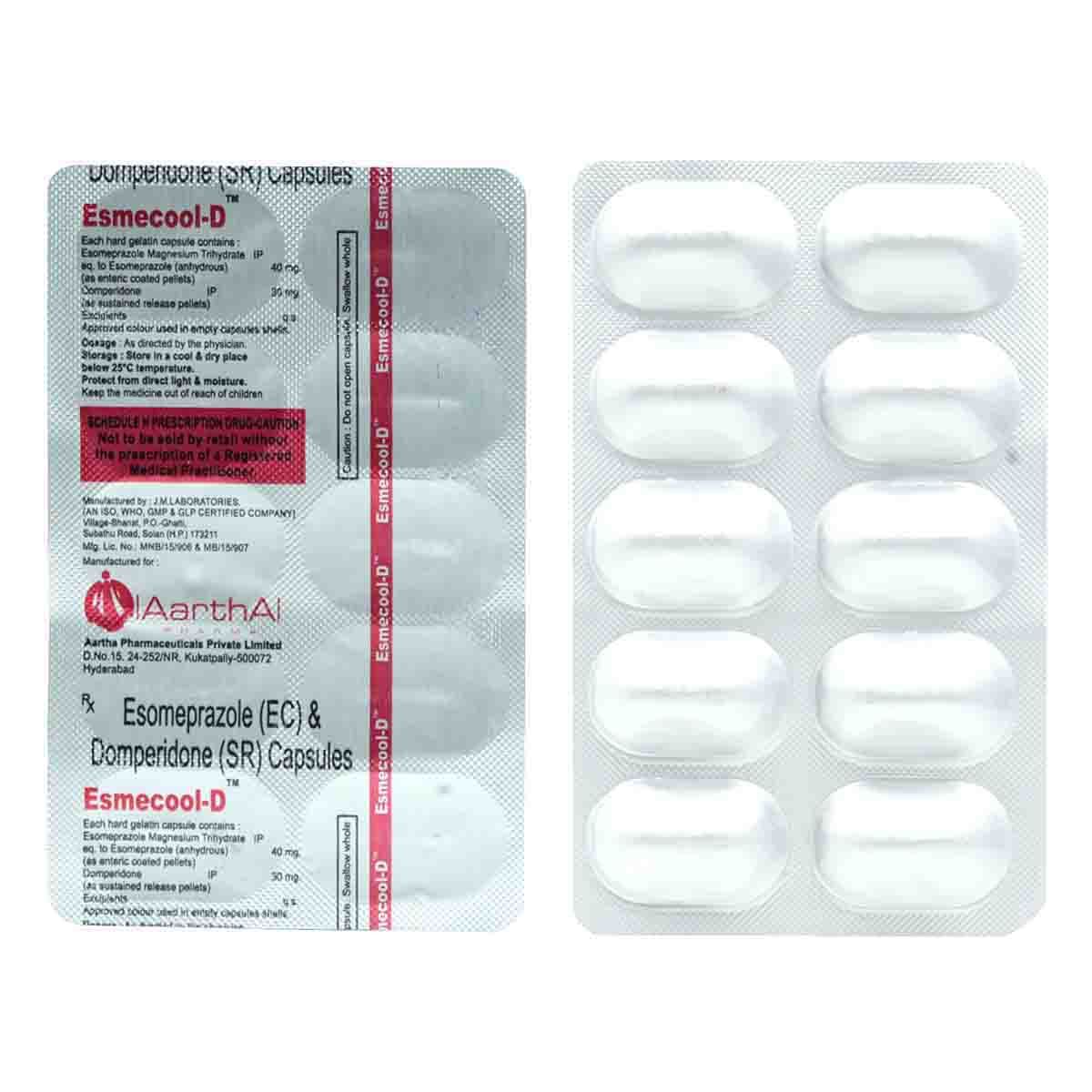 Esmecool-D 40/30 Capsule | Uses, Side Effects, Price | Apollo Pharmacy
