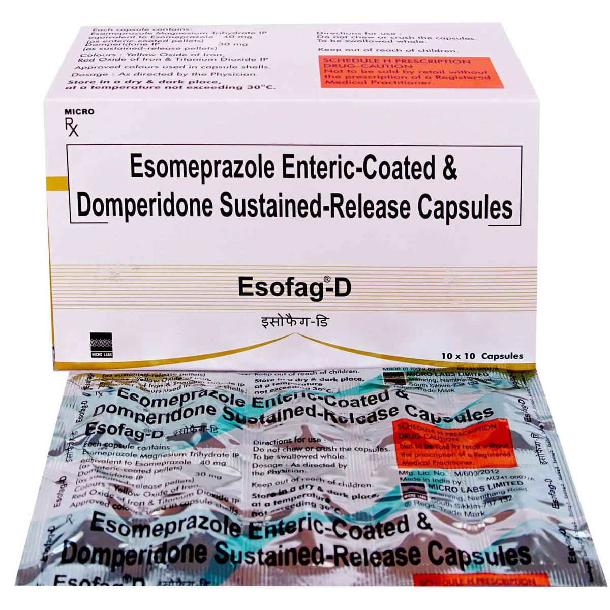 Esofag-D Capsule 10's Price, Uses, Side Effects, Composition - Apollo ...