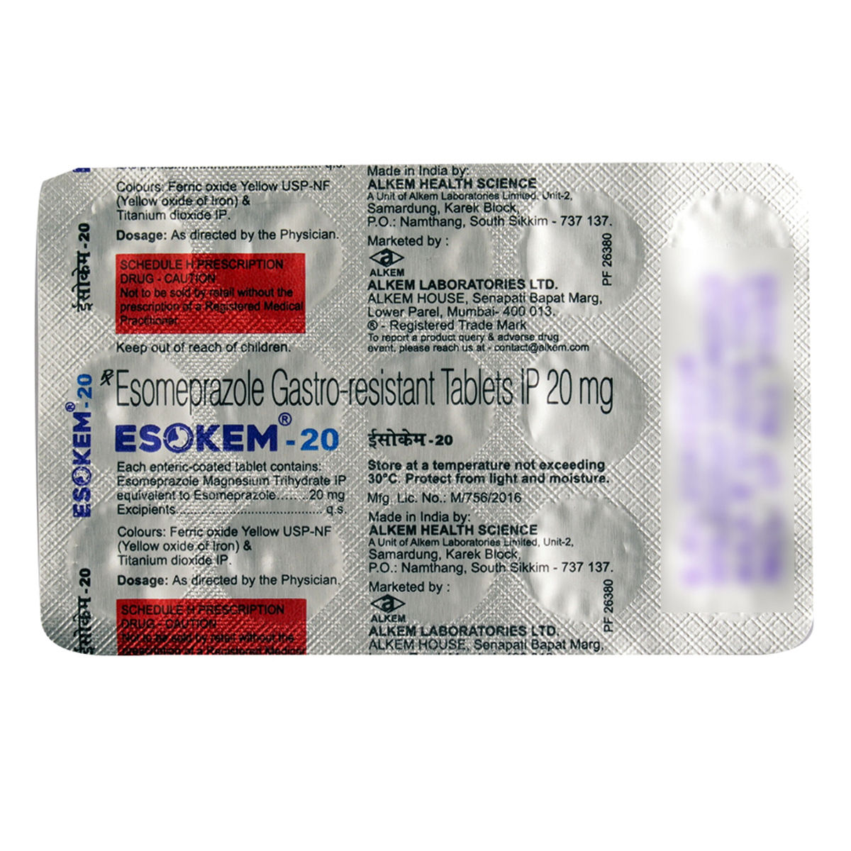 Esokem-20 Tablet 15's Price, Uses, Side Effects, Composition - Apollo ...